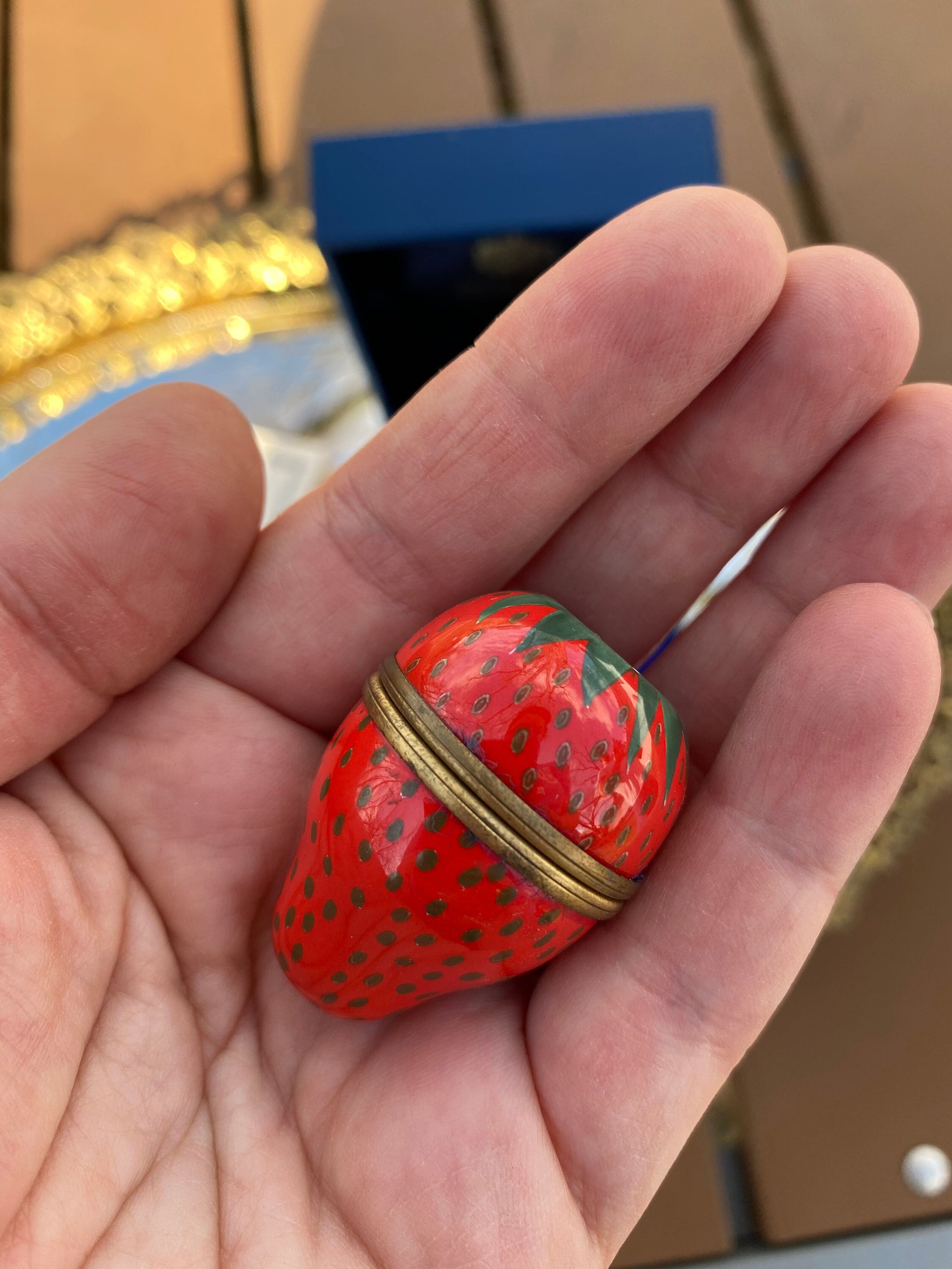 Halcyon Days Enamels Trinket Box Strawberry - Etsy