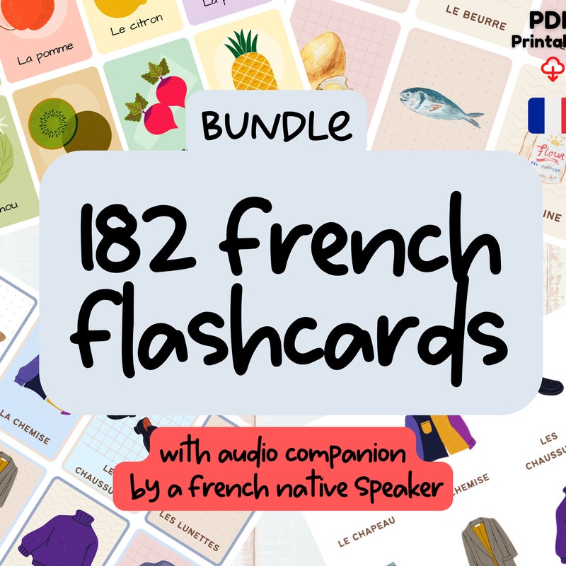 France Flashcards - Etsy