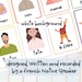 Family French Flashcards Materials Printable French Worksheets Three ...