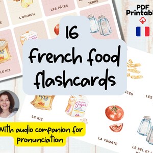 France Flashcards Bundle Clothes French Cards Food Fruits Vegetables ...