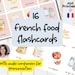 France Flashcards Bundle Clothes French Cards Food Fruits Vegetables ...