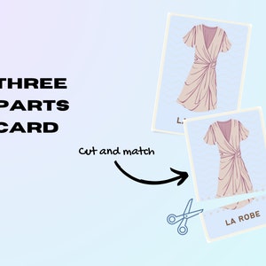 France Flashcards French Flash Cards Clothes Children Toddlers ...