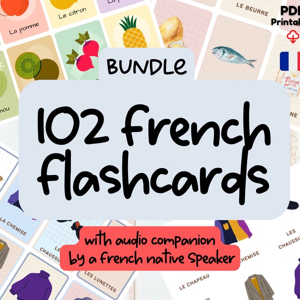 France Flashcards - Etsy