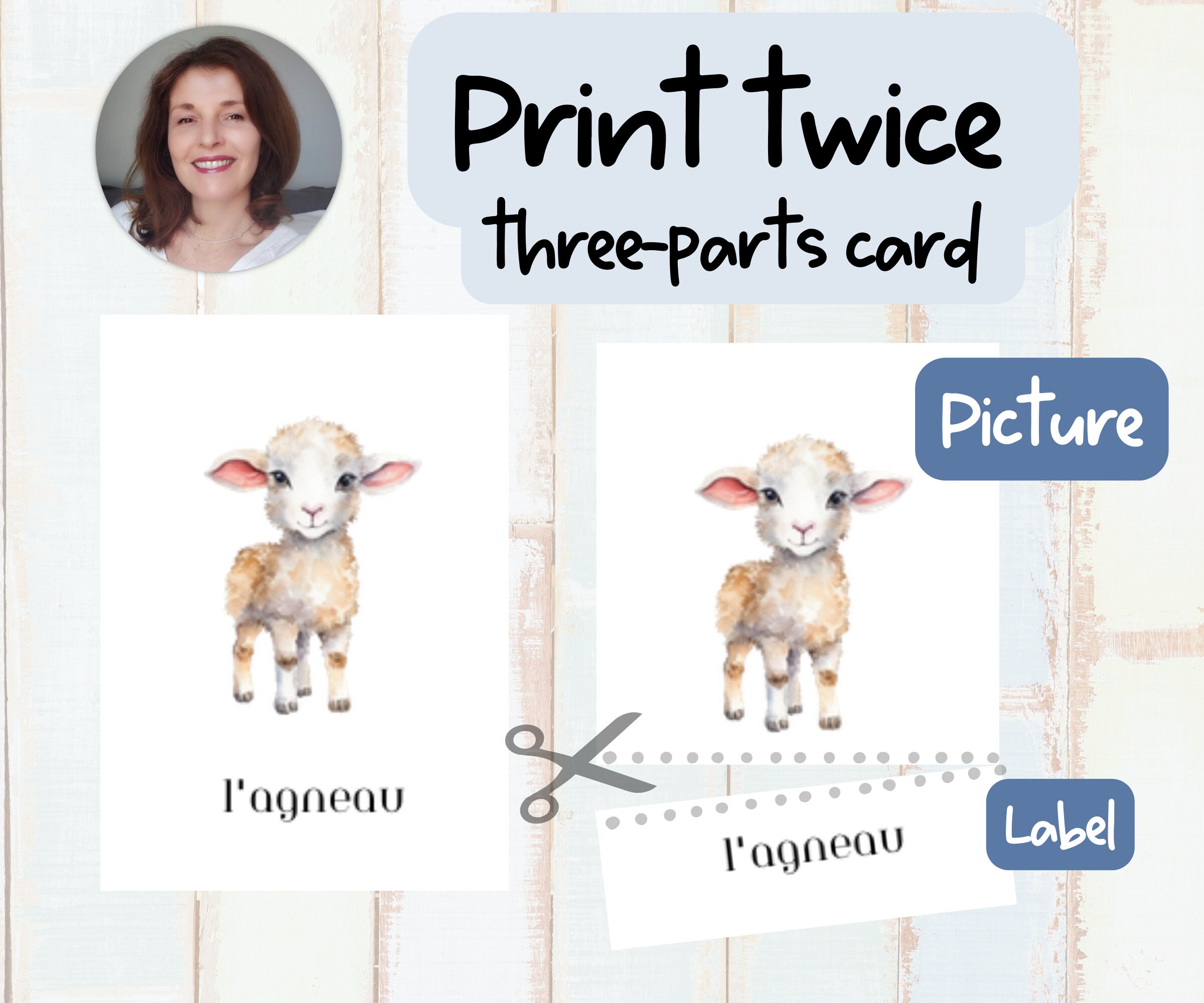 Easter & Spring French Flashcards France Printable Educational French ...