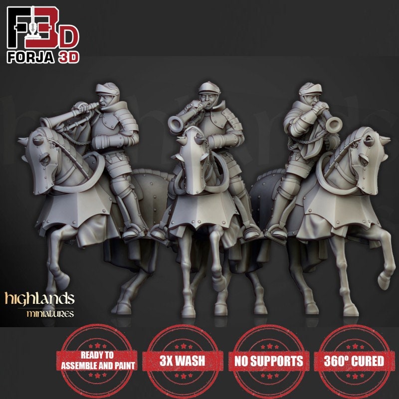 Sunland Knights mounted. Sunland Empire. Highland Miniatures - Etsy