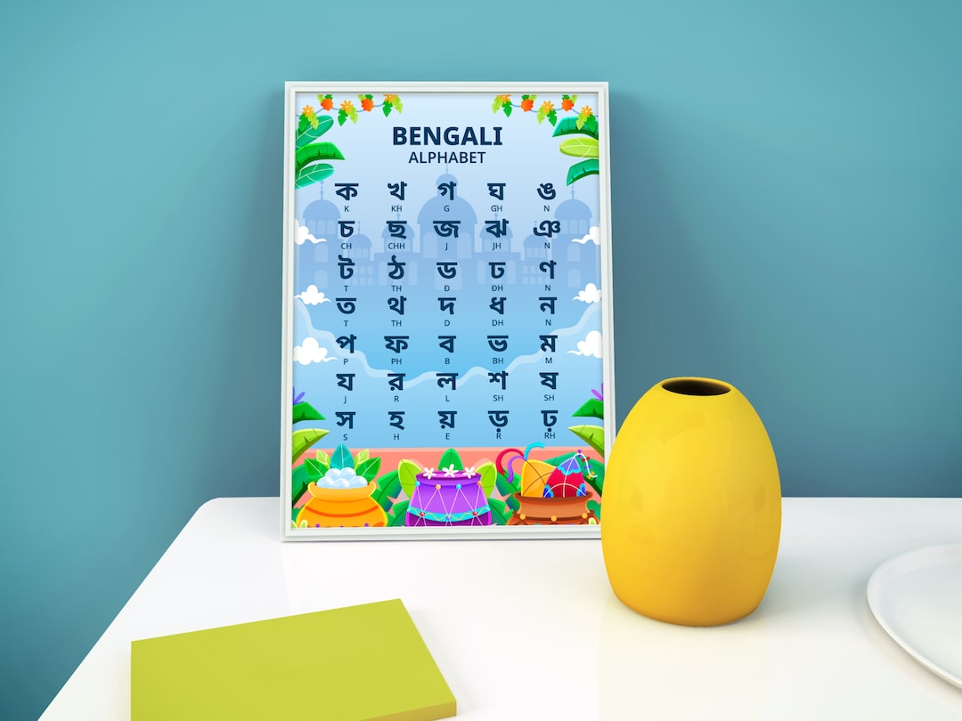 Bengali Alphabet / Script Poster: for Children to Learn Bengali - Etsy