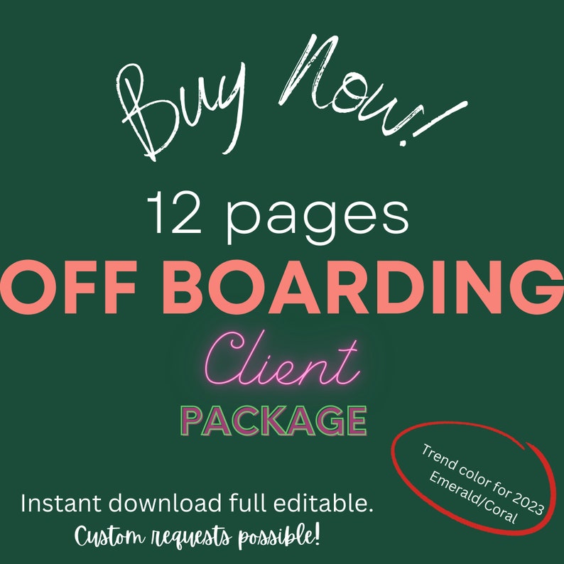 Client off Boarding Template Client Goodbye Packet Canva Template ...