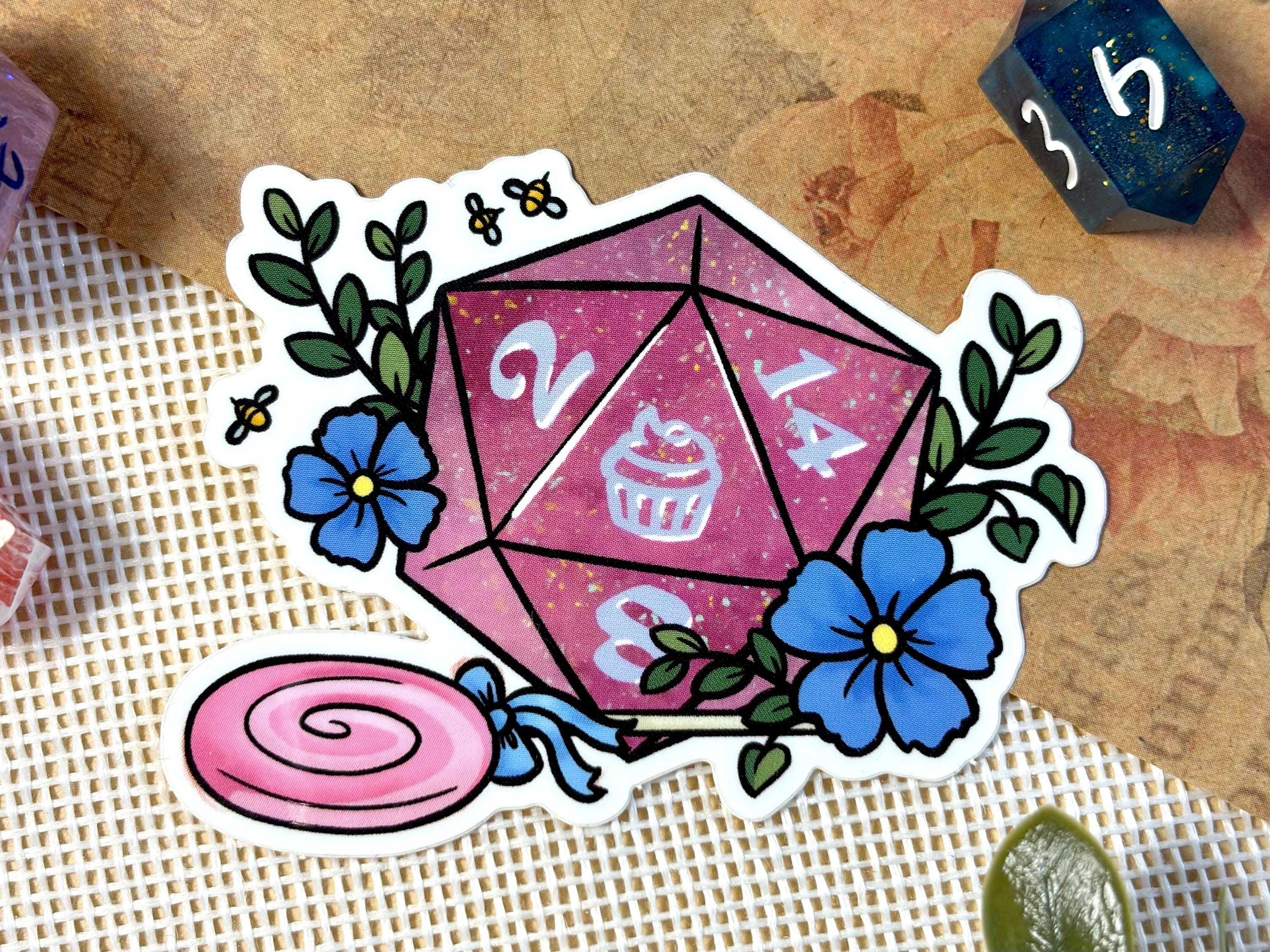The Mighty Nein D20 Dice Sticker - Etsy