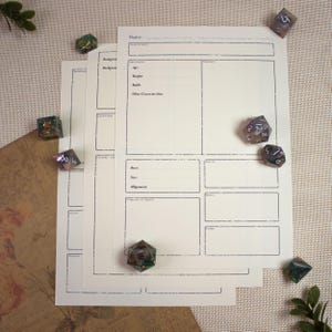 Vintage Case File A5 Printable Character Sheet | Dnd 5e Character ...