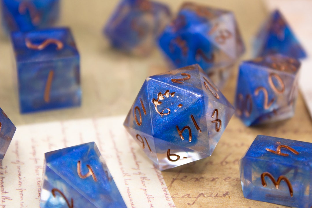 Eagle's Wisdom • Handcrafted Sharp Edge Dice Sets for Dungeons ...