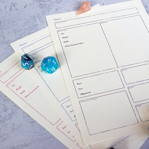Vintage Case File A5 Printable Character Sheet Dnd 5e Character Journal ...