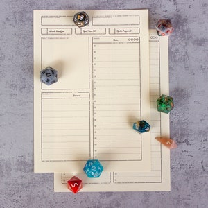 Vintage Case File A5 Printable Character Sheet Dnd 5e Character Journal ...