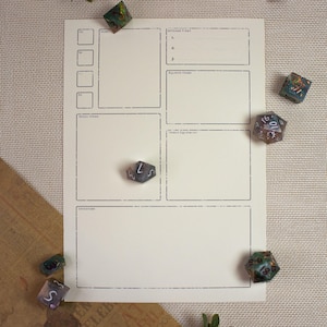 Vintage Case File A5 Printable Character Sheet | Dnd 5e Character ...