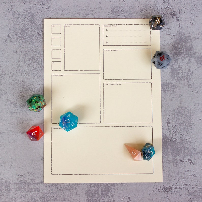 Vintage Case File A5 Printable Character Sheet Dnd 5e Character Journal ...
