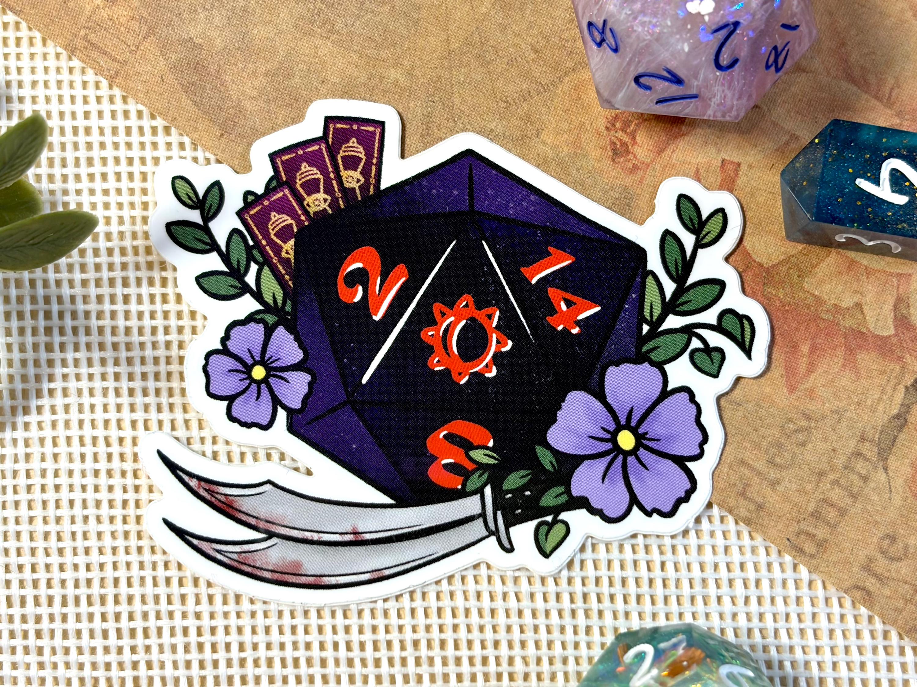 The Mighty Nein D20 Dice Sticker - Etsy