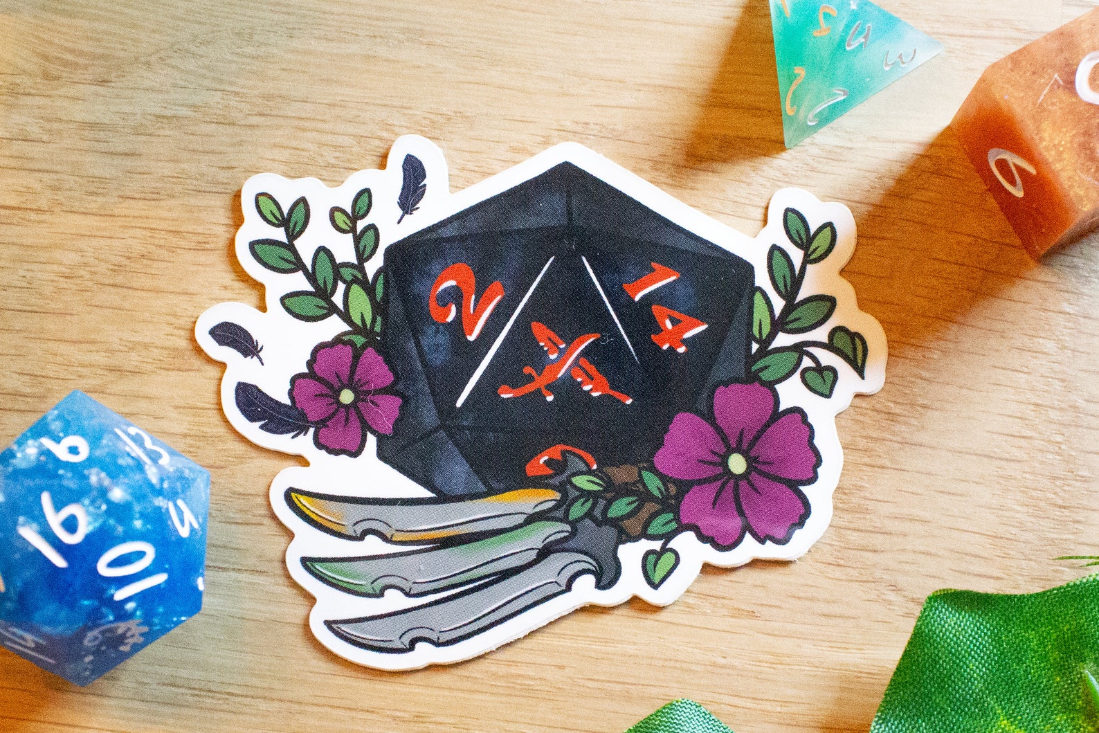 The Legend of Vox Machina D20 Dice Sticker - Etsy