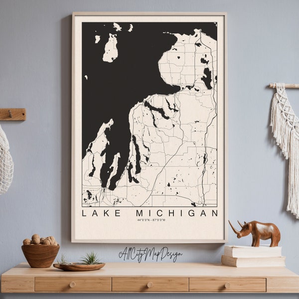 Michigan Poster - Etsy