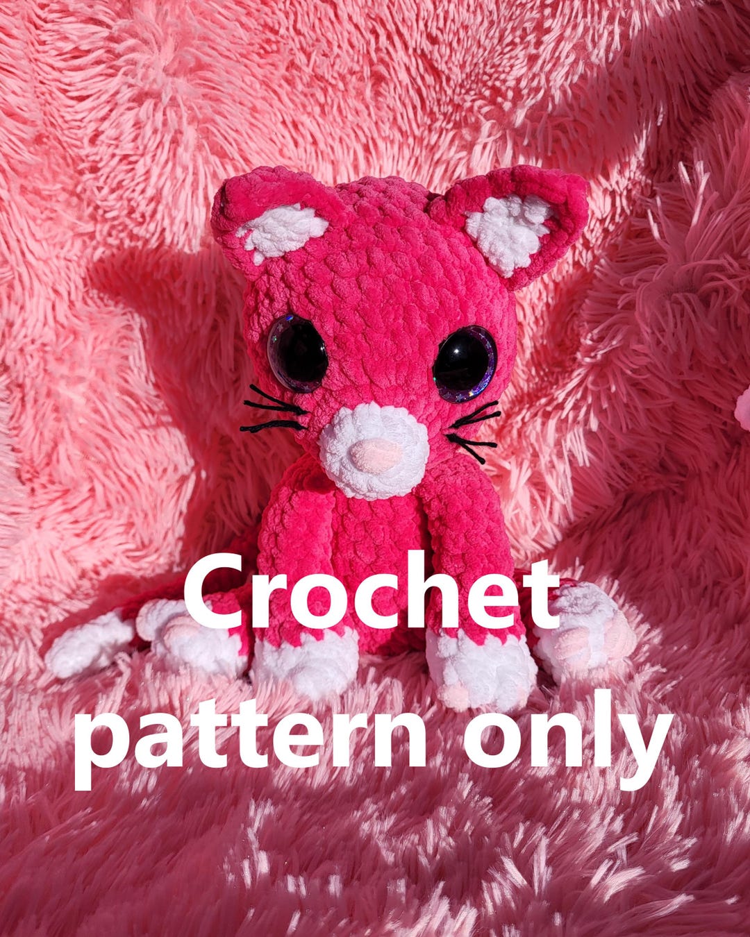 Kitty Cat Crochet Pattern: DIY Plush Stuffy Amigurumi (PDF Download) - Etsy