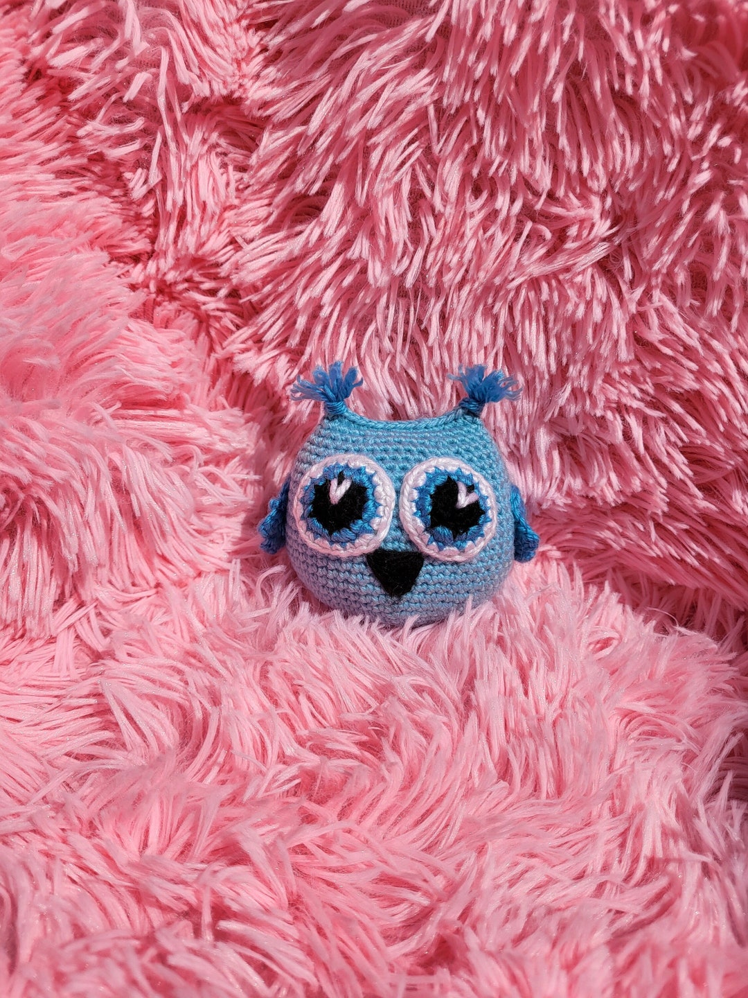 Crocheted Owl Stuffed Animal, Crochet Amigurumi, Handmade Stuffy, Wise ...