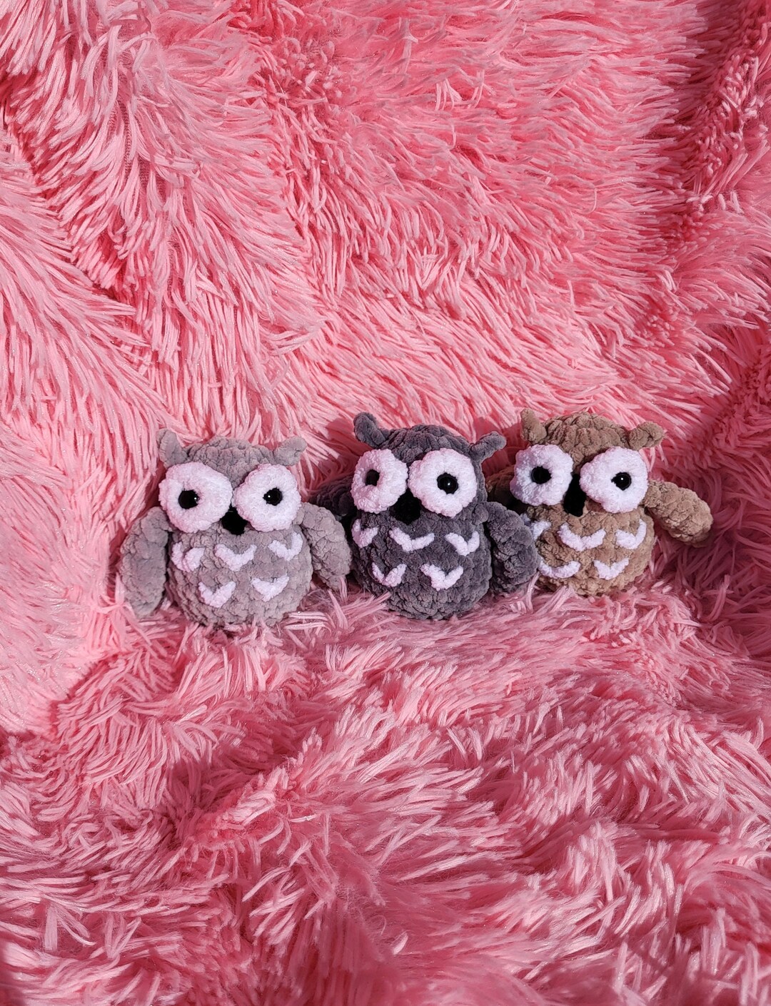 Crocheted Owl Stuffy, Soft Stuffed Animal, Cuddly Amigurumi, Handmade ...