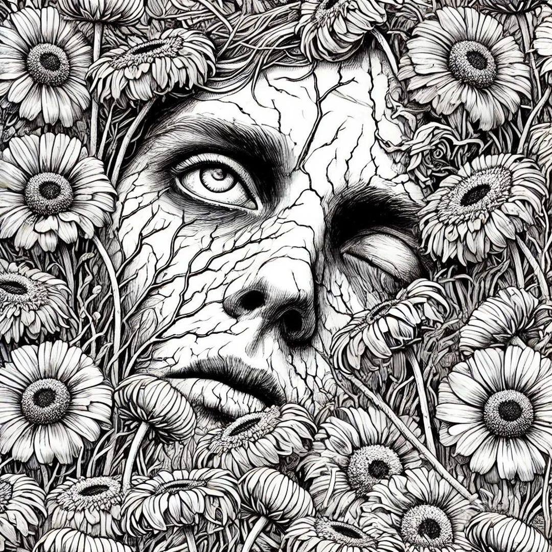 Adult Coloring Book - Faces - Etsy