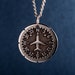 Aircraft Cabin Crew Necklace Flight Attendant Pendant Airplane Heading ...