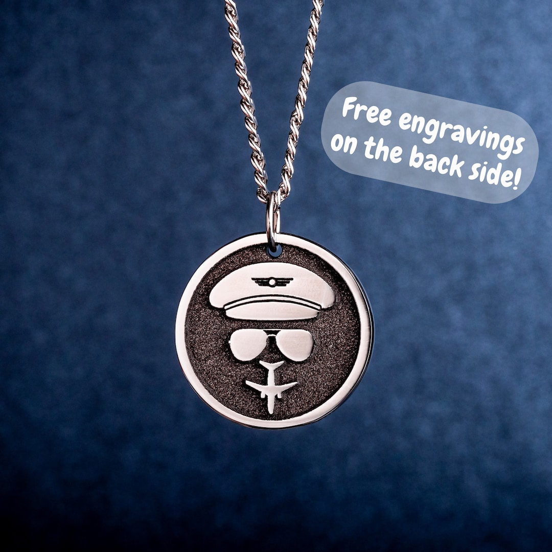 Pilot Necklace Aircraft Cabin Crew Pendant Flight Attendant Gift Pilot ...