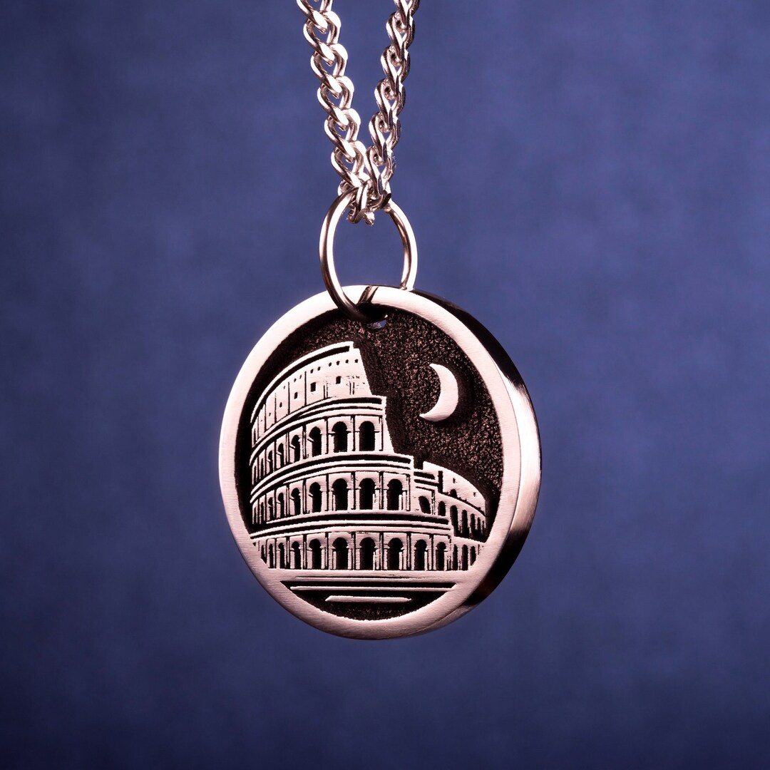 Coliseum Necklace Colosseum Pendant Rome Inspired Charm Gift From Italy ...
