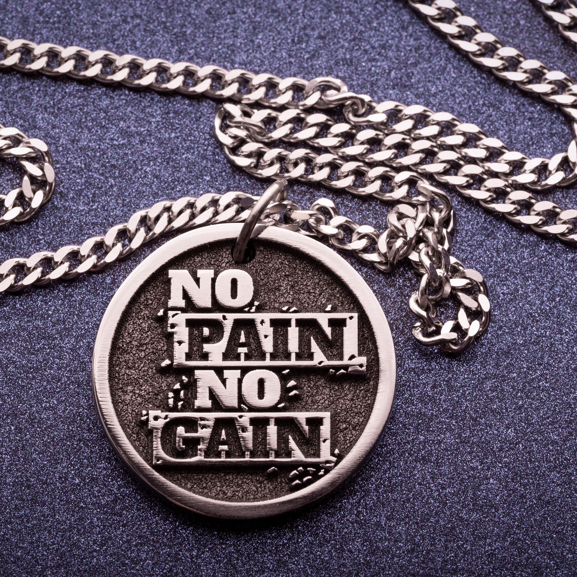 No Pain No Gain Necklace Athlete Pendant Bodybuilder Jewelry - Etsy