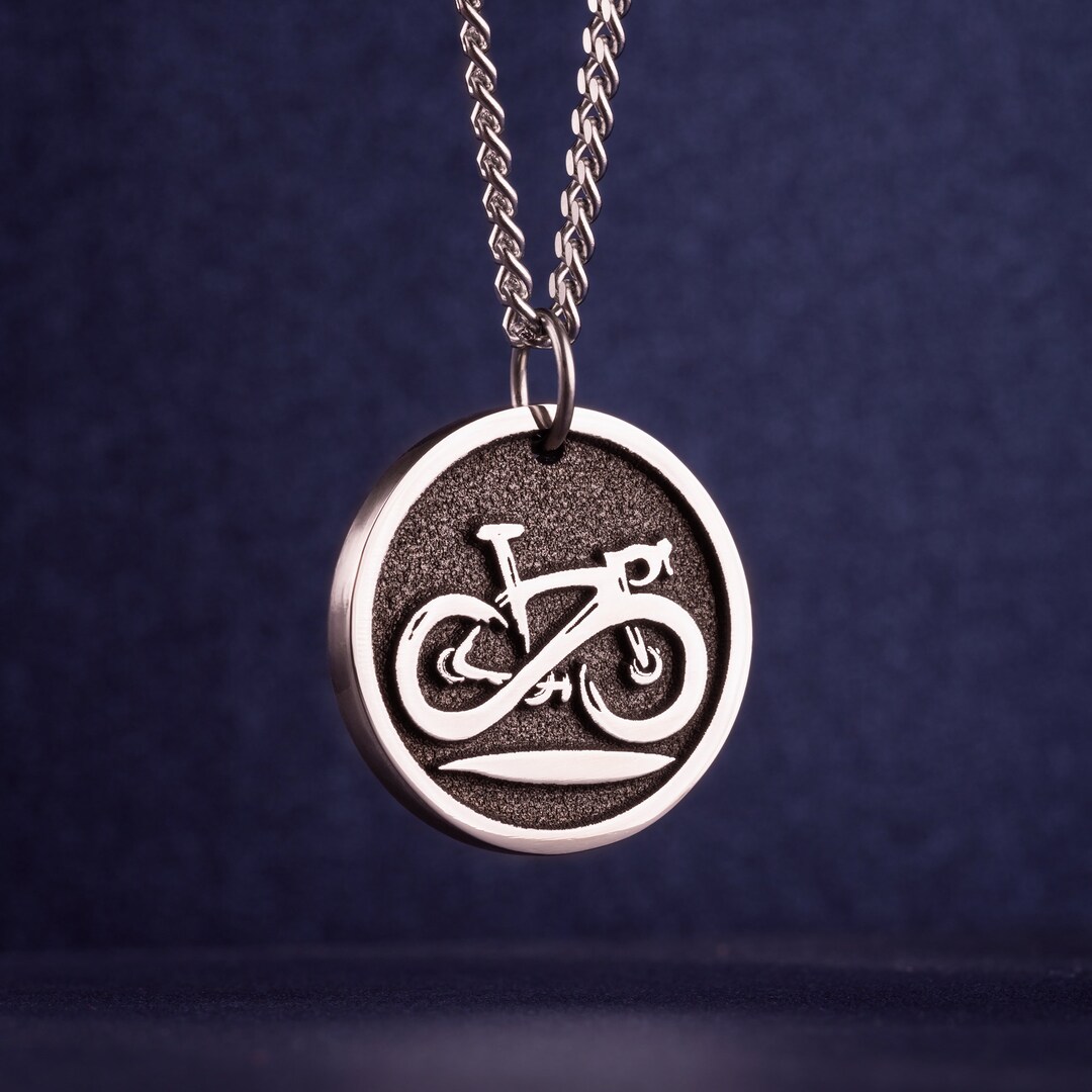 Bicycle Necklace Triathlon Road Bike Necklace Cyclist Pendant ...