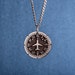 Aircraft Cabin Crew Necklace Flight Attendant Pendant Airplane Heading ...