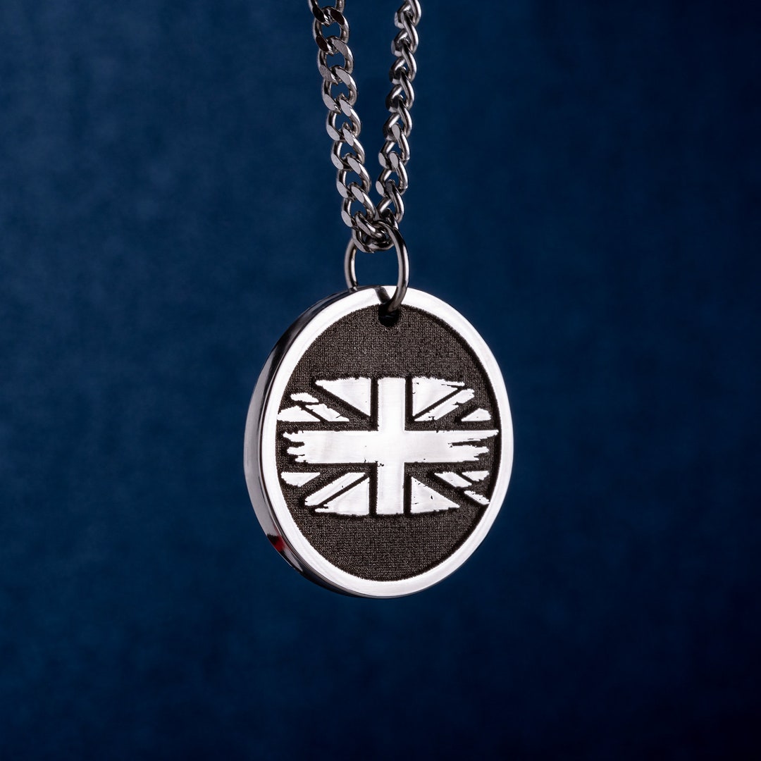 British Flag Necklace, Union Jack Pendant Union Flag Necklace of the ...