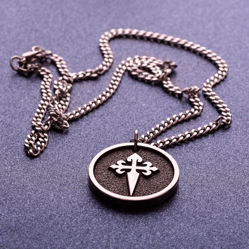 The Cross of St James Necklace Camino De Santiago De Compostela Pendant ...