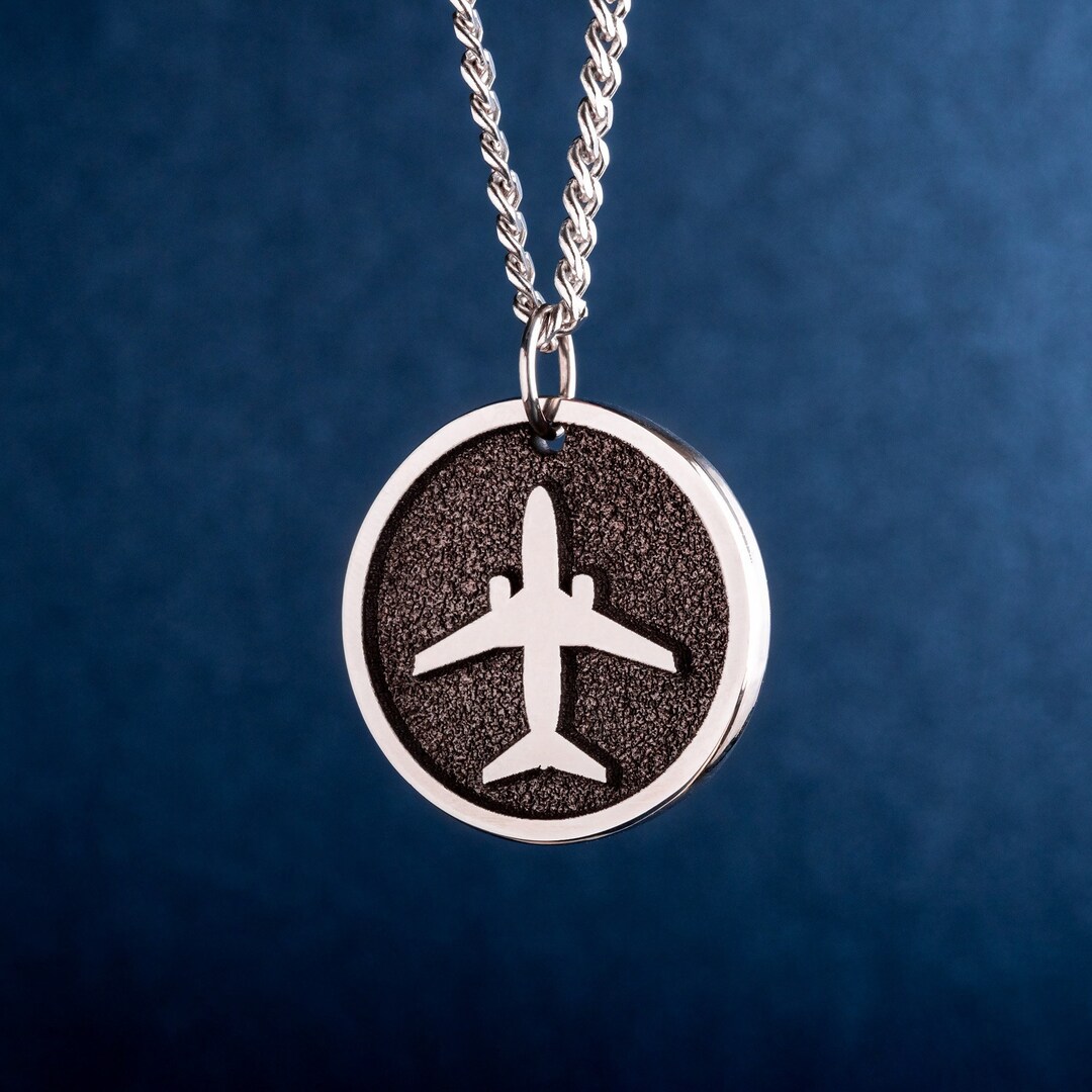 Airplane Cabin Crew Necklace Flight Attendant Pendant Aircraft Necklace ...