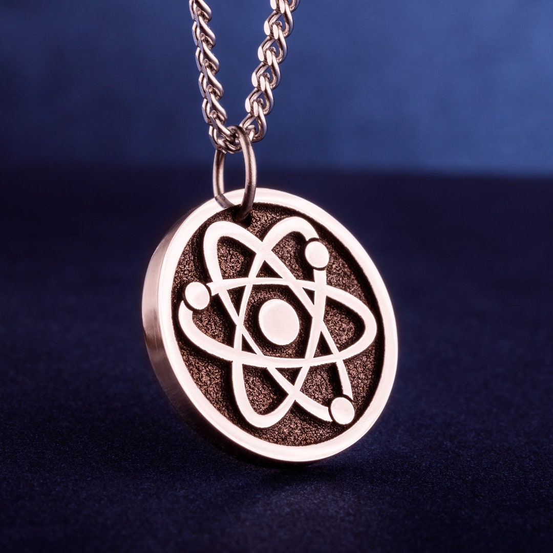Atom Necklace Science Pendant Physics Teacher Necklace Engineering ...