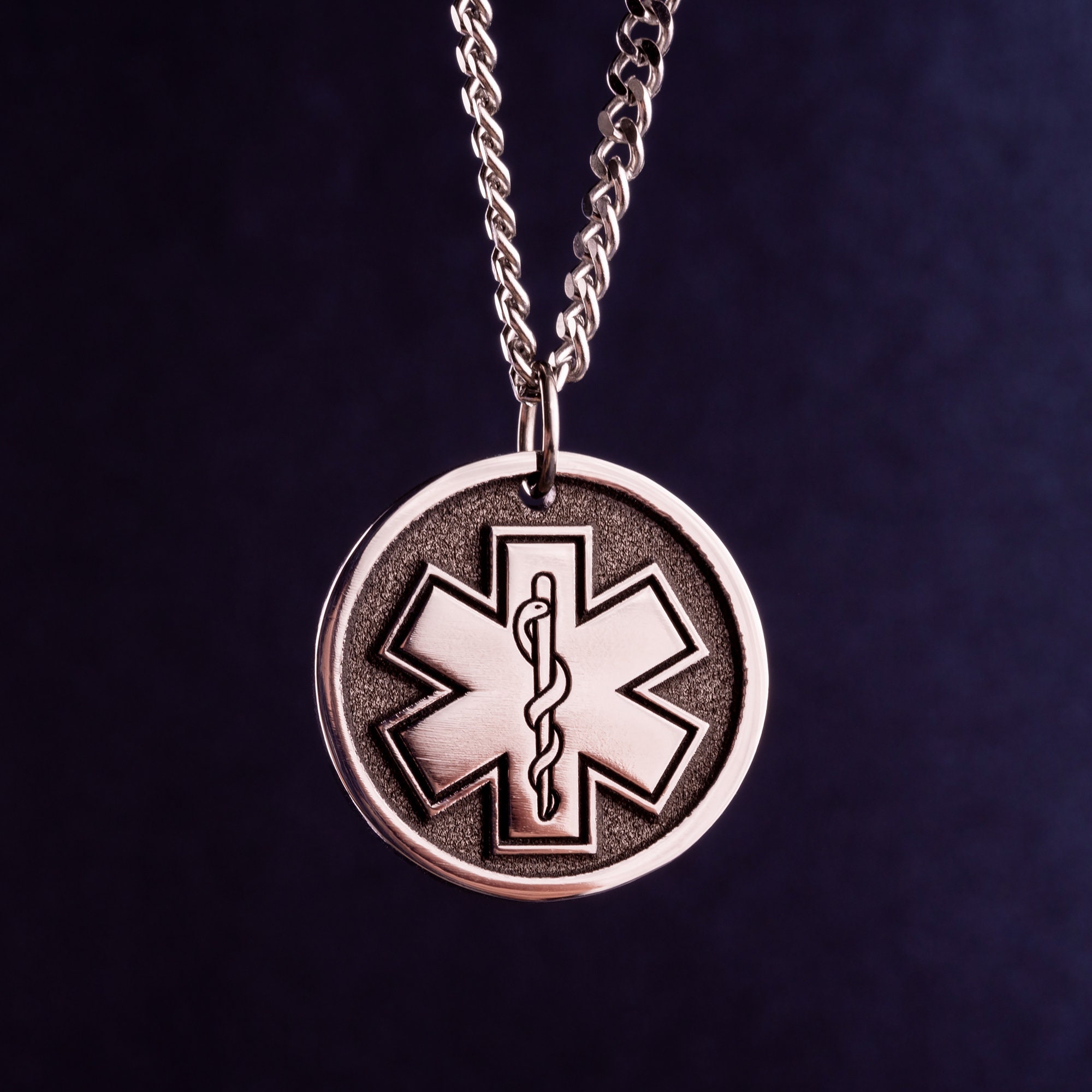 EMT Paramedic Necklace EMS Nurse Pendant Medical Caduceus - Etsy