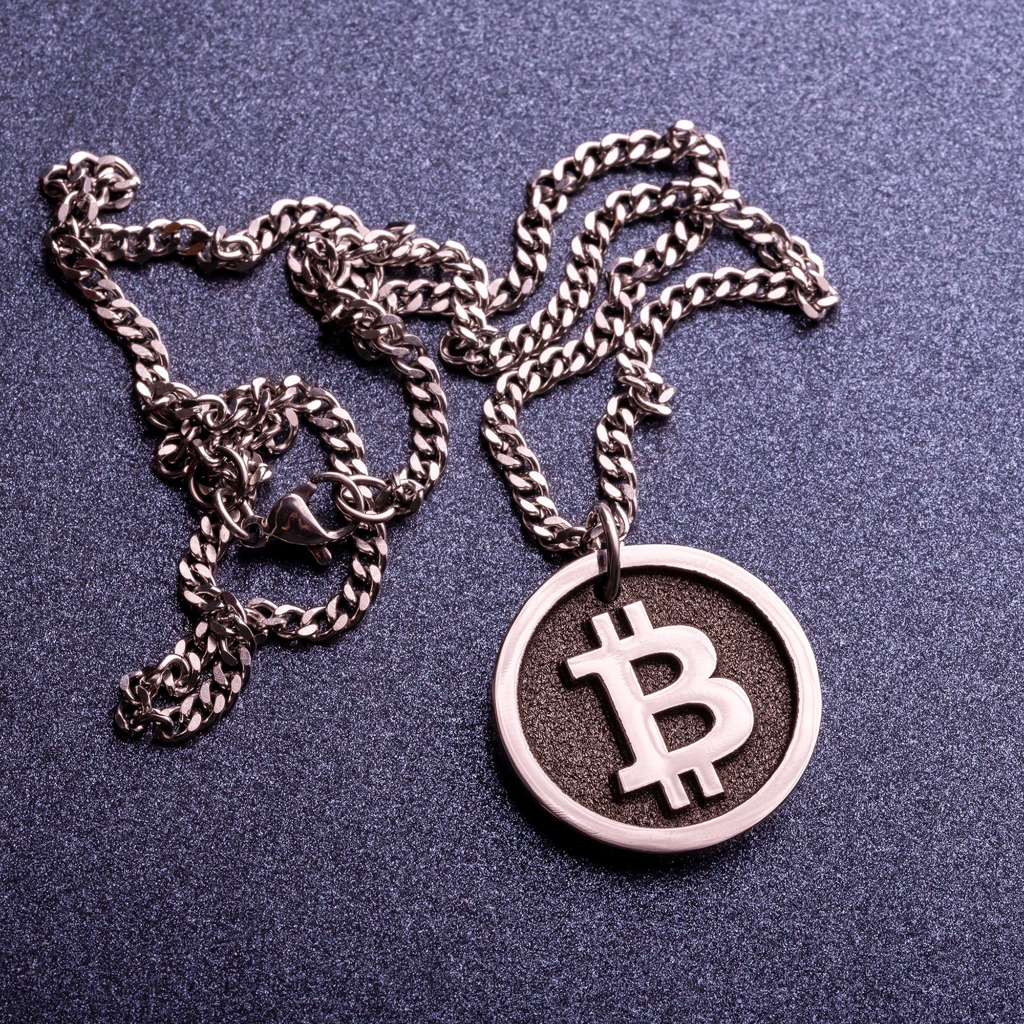 Bitcoin Symbol Pendant. Crypto Currency Necklace Bitcoin Lover Gift ...
