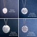 Memorial Necklace for Men Monogram Pendant Mothers Unique Memorial ...