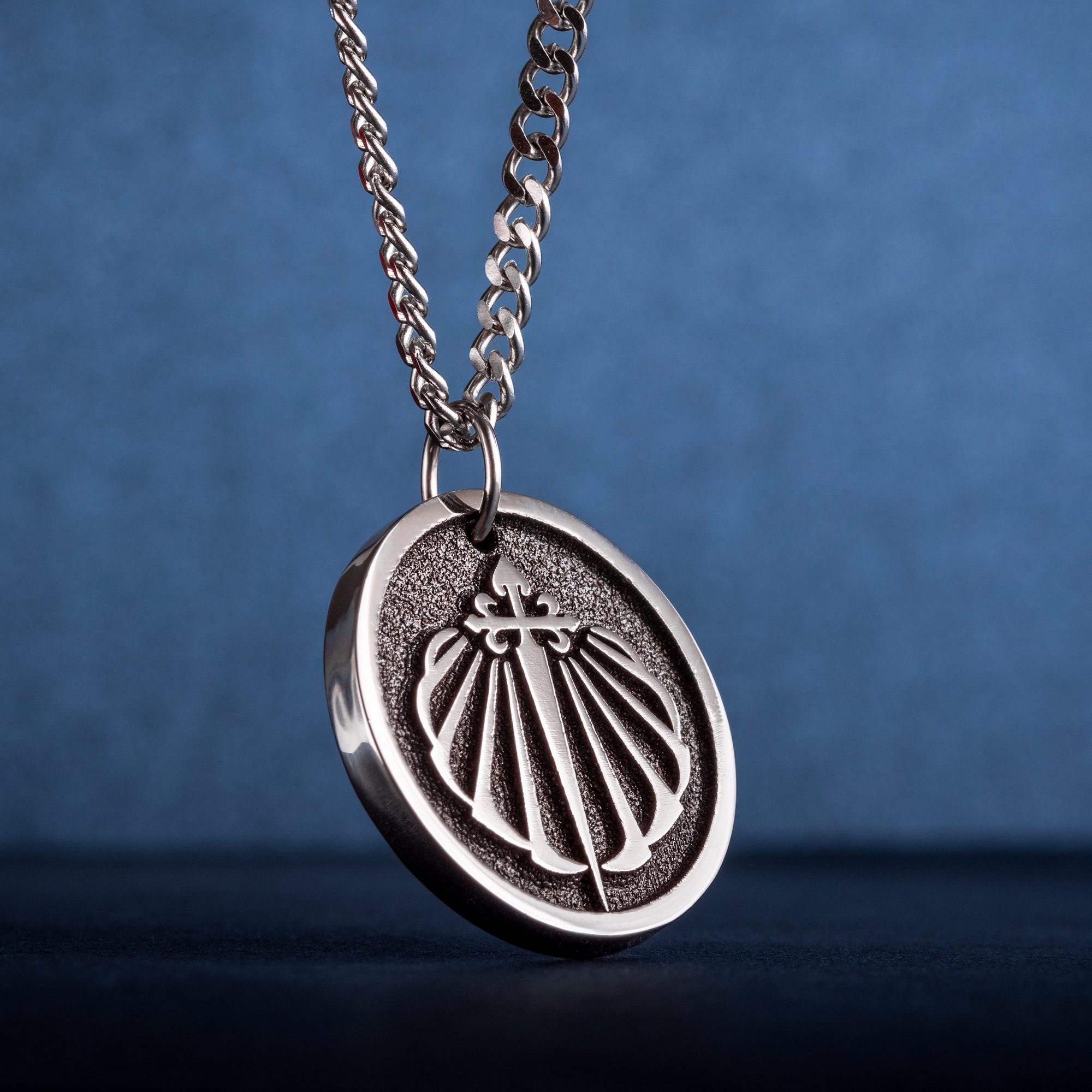 Camino De Santiago Scallop Shell Pendant St James Cross Necklace Jewelry for Pilgrims Way and ...