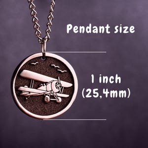 Aircraft Necklace Airplane Pendant Biplane Charm Aviation Gift Flight ...