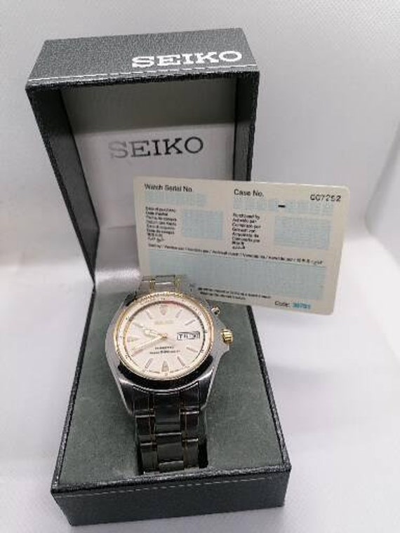 Seiko Kinetic 5M43-OC80 50M Men's Watch with Stainles… - Gem