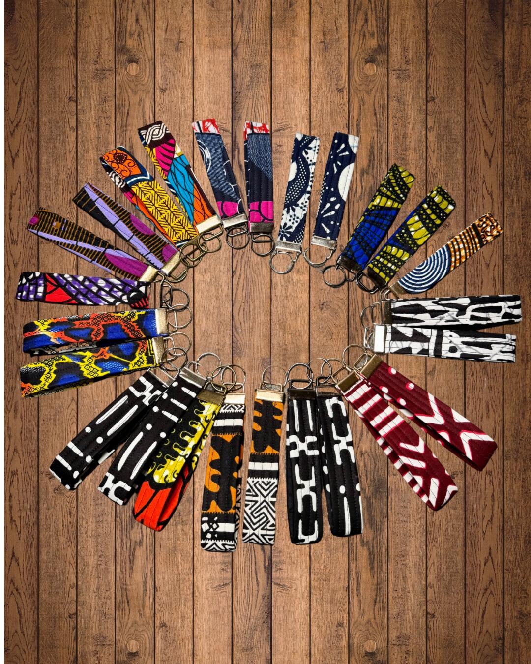Handmade Key Fobs | African Fabric Keychains | Unique Patterned Key ...