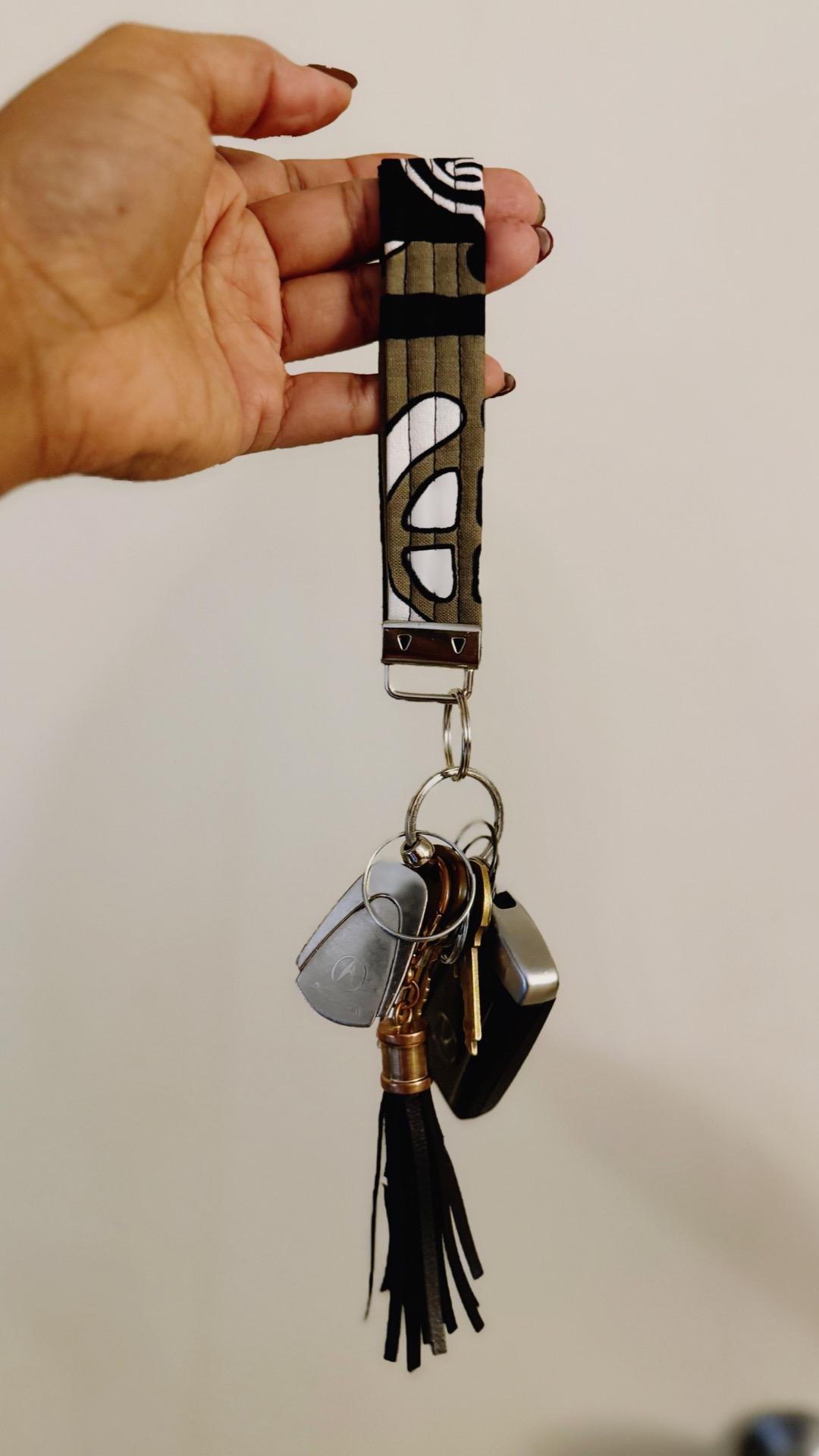 Handmade Key Fobs | African Fabric Keychains | Unique Patterned Key ...