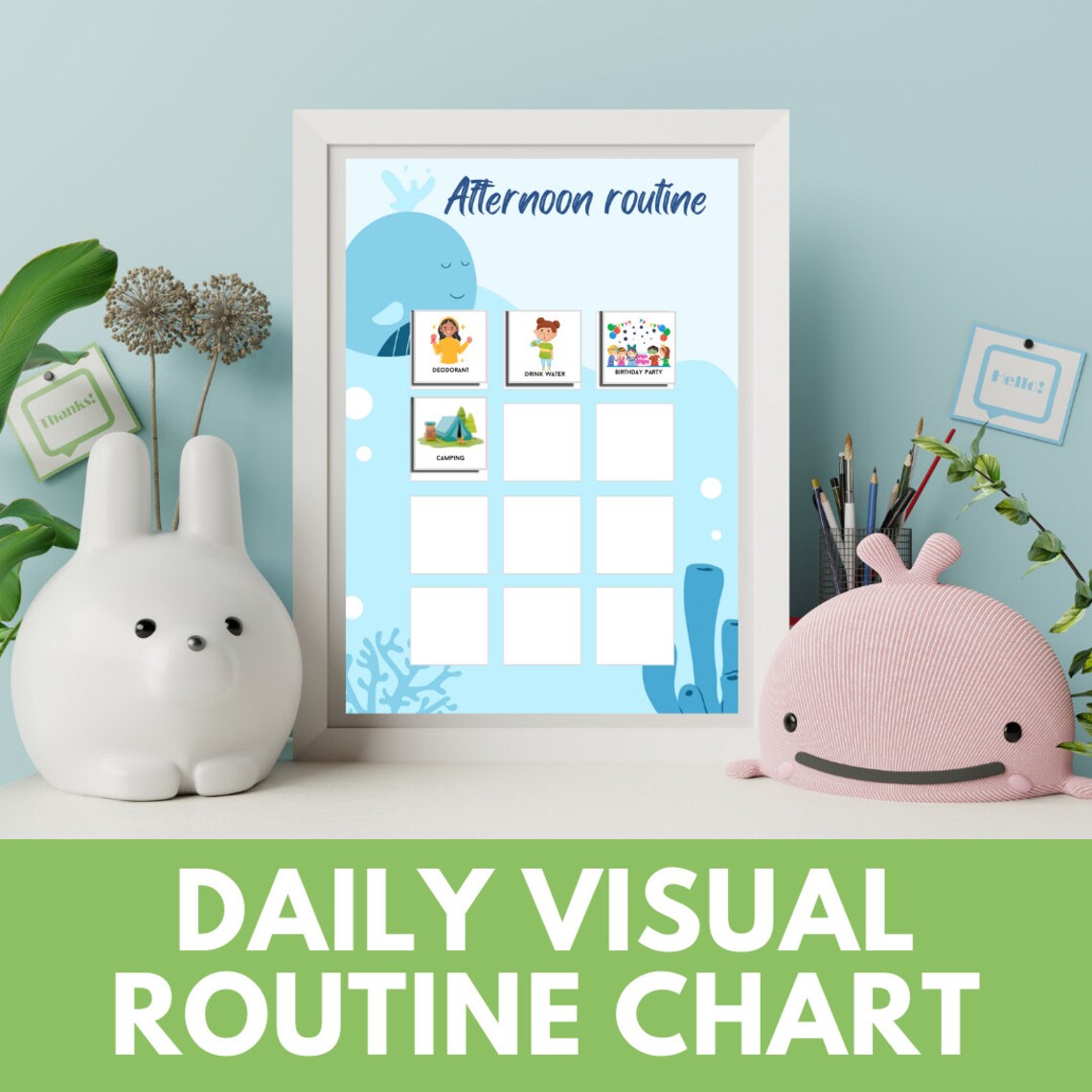 Girl Visual Schedule Chore Chart Kids With 220 Routine Cards - Etsy