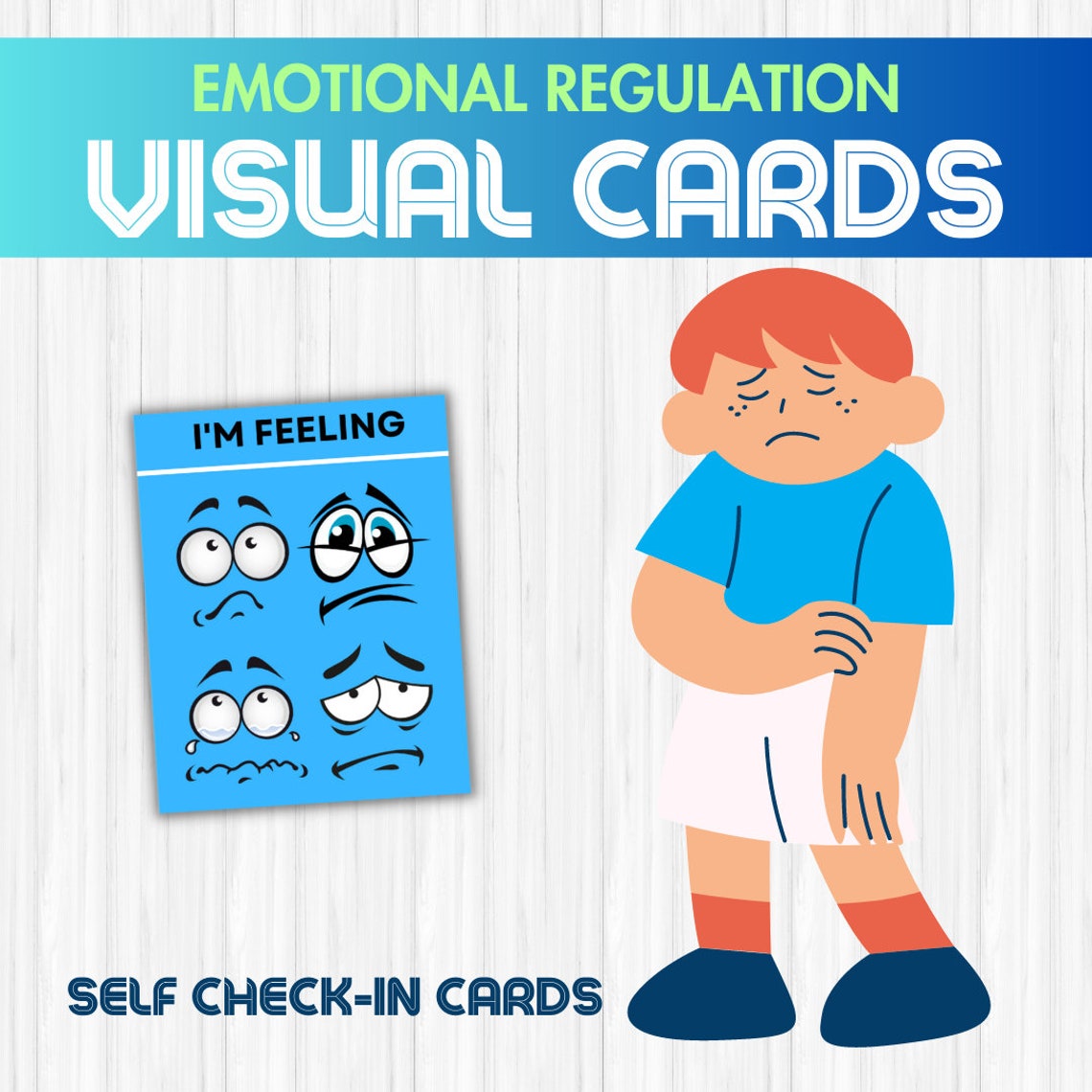 Emotional Regulation Visual Cards & Posters for Self Checkin - Etsy
