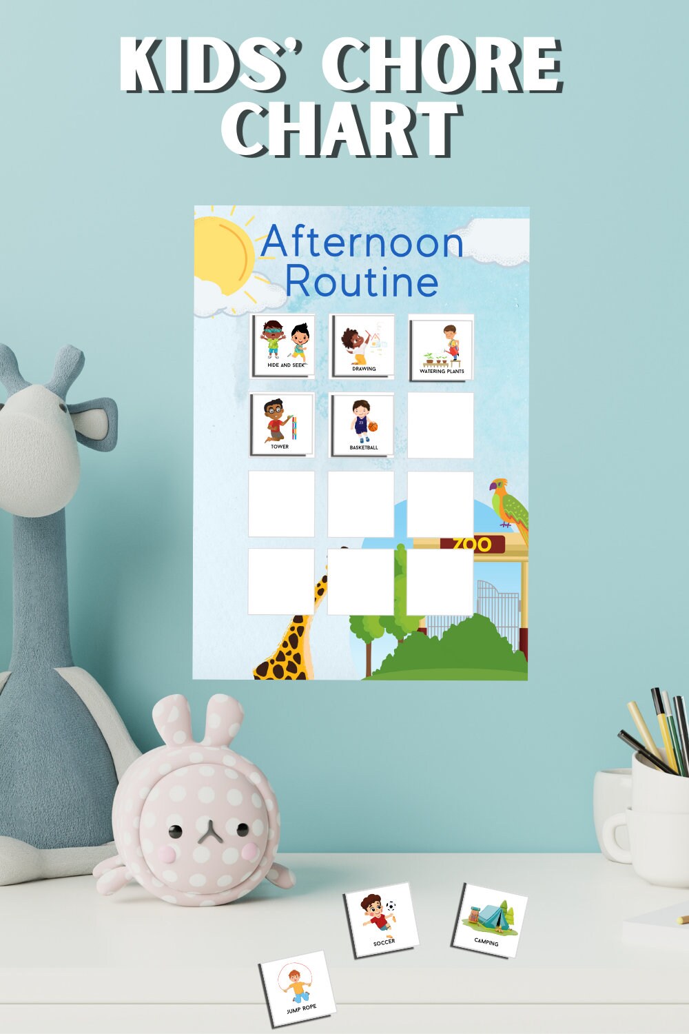 Girl Visual Schedule Chore Chart Kids With 220 Routine Cards - Etsy