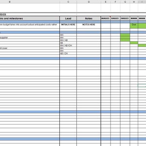Simple Project Planner Excel, Project Planner Spreadsheet, Project ...