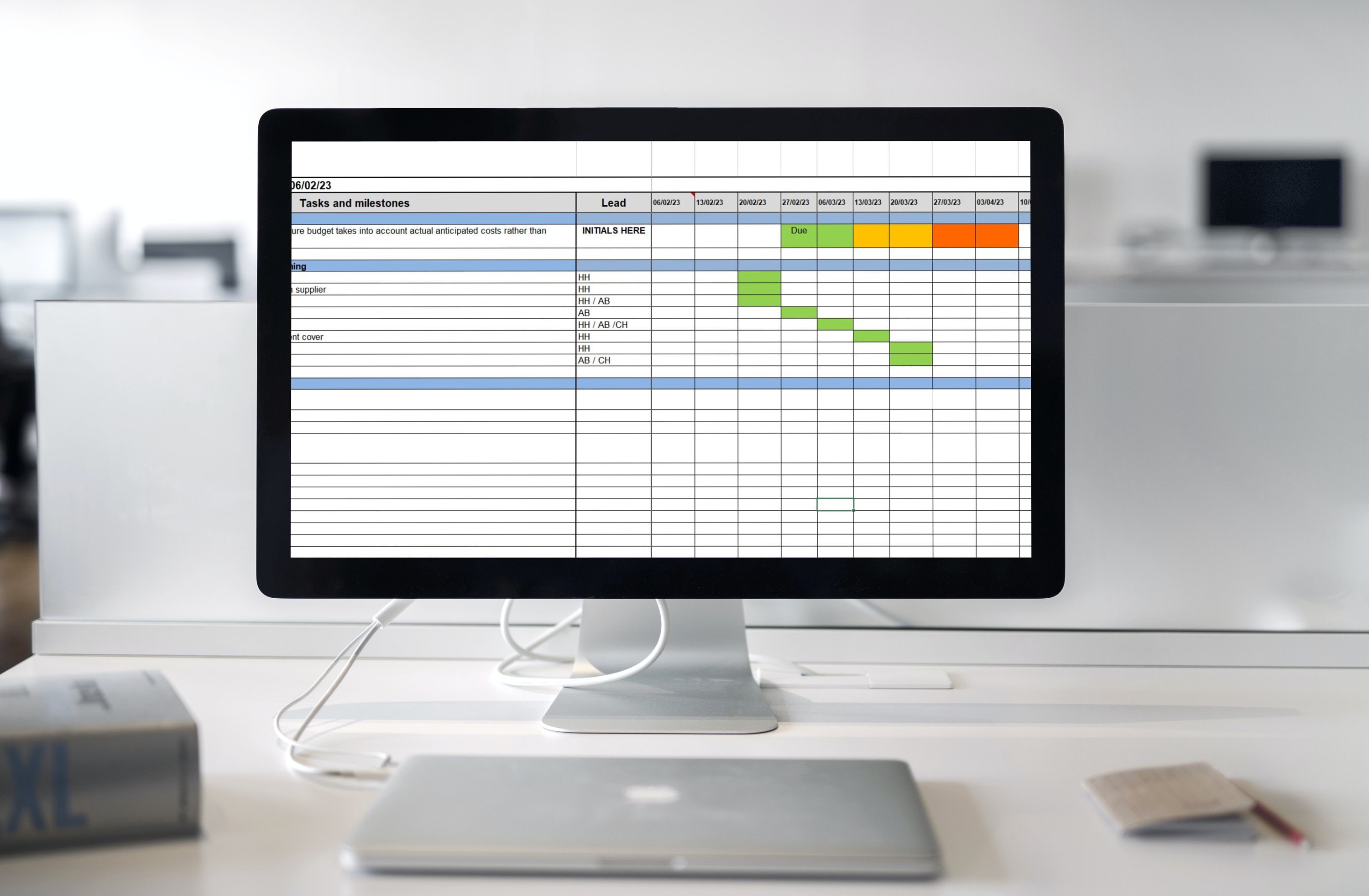 Simple Project Planner Excel, Project Planner Spreadsheet, Project ...