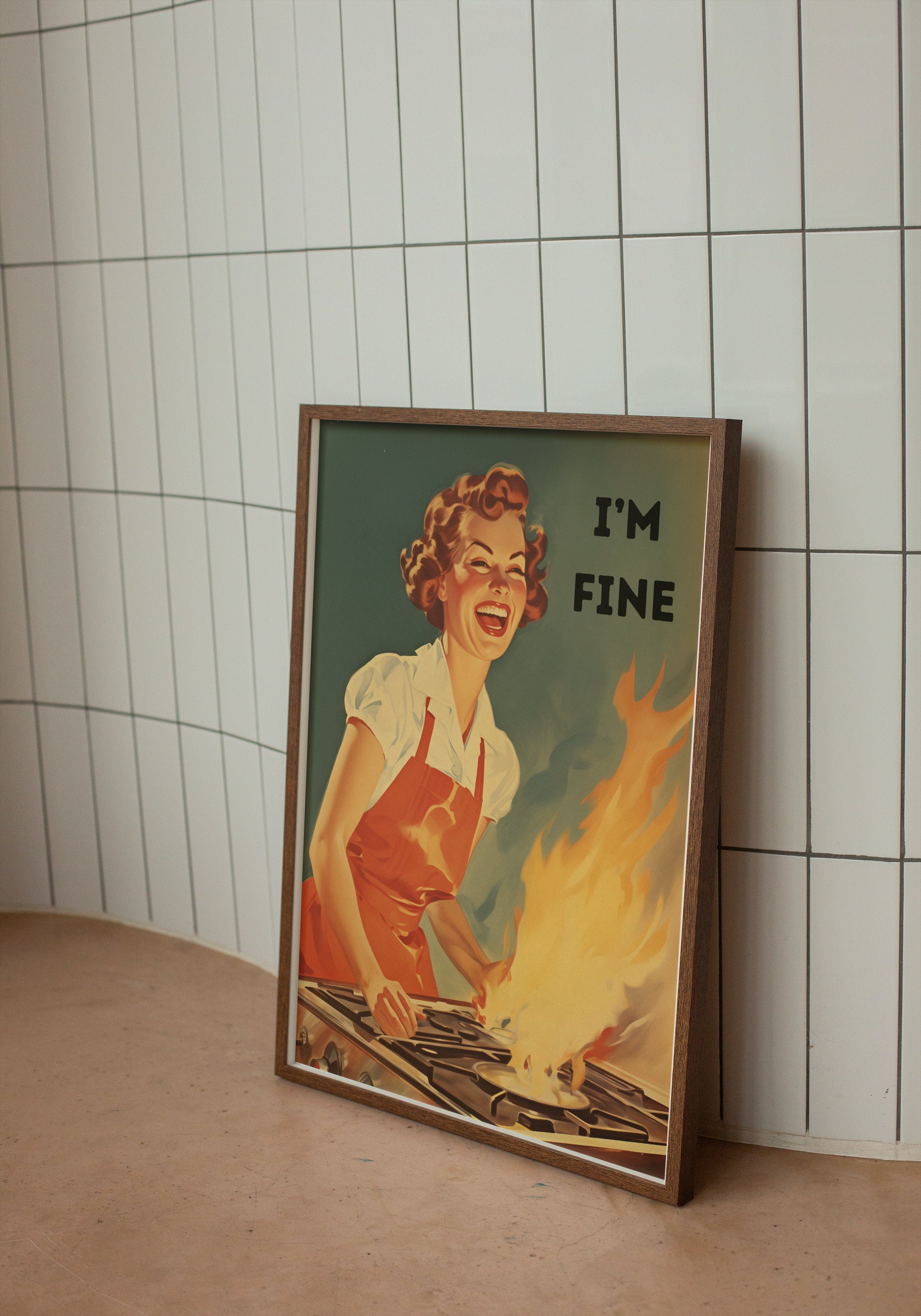 Funny Kitchen Wall Art, Feminism Art, Retro Vintage 50s Printable ...