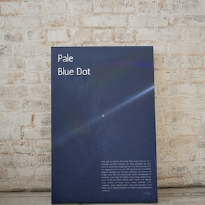 The Pale Blue Dot Carl Sagan Inspirational Quote Digital Art - Etsy